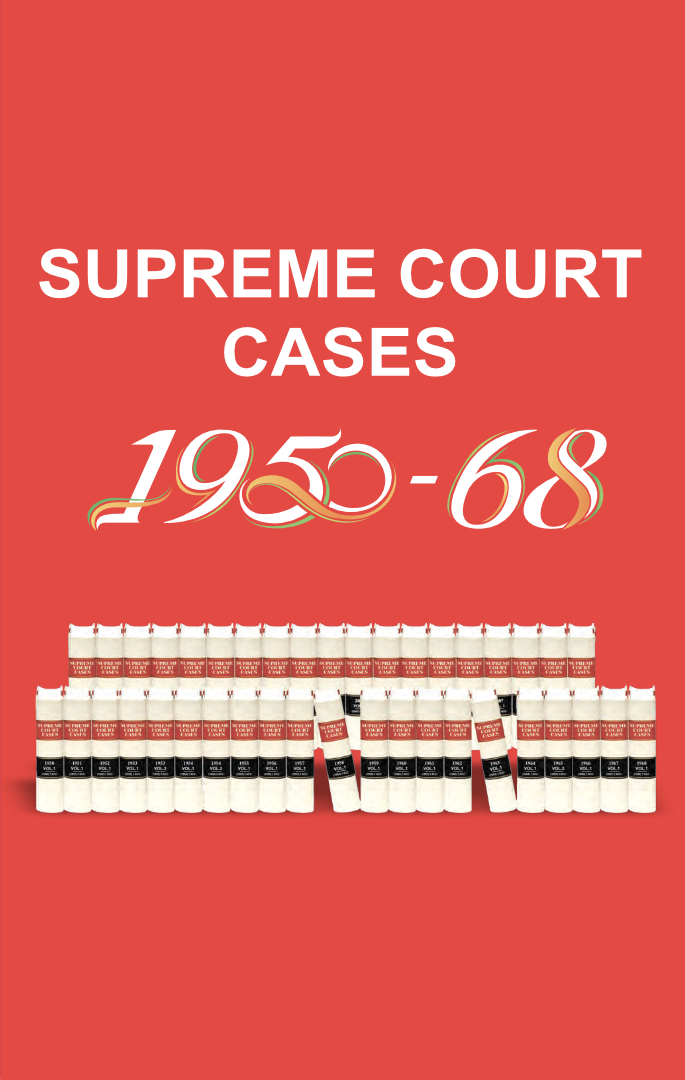 Supreme Court Cases (Back Volumes) - SCC Bound Volumes 1950 to 1968 ...